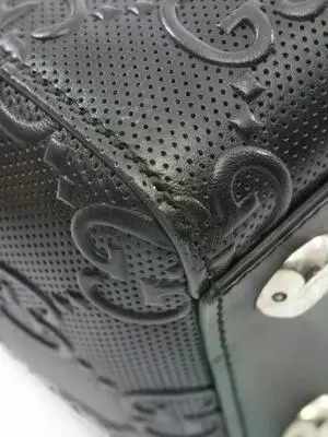 Gucci Gg Embossed Leather Tote Bag