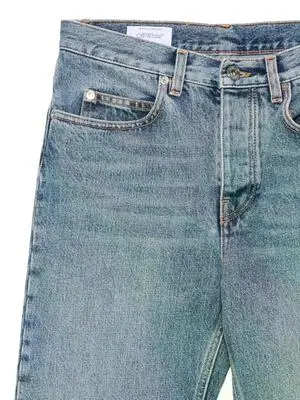 Off-White Logo Patch Straight-leg Jeans