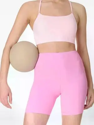 Sweaty Betty High-waisted Shorts - Pink