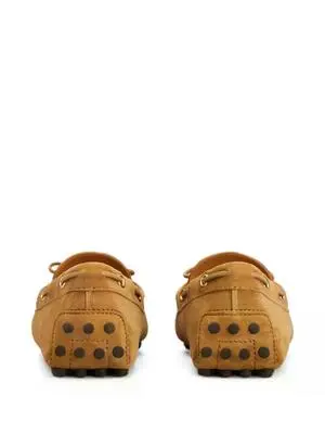 TOD'S Suede Gommino Loafers - Brown
