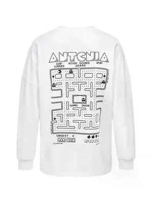 W/STUDIO Pac-man Print Long-sleeve T-shirt