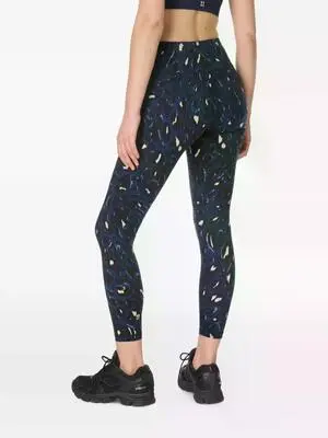 Sweaty Betty Power Leopard-print Leggings - Blue