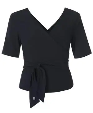 Belted Performance Tops For Women