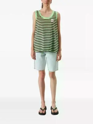 American Vintage Striped Cotton Tank Top
