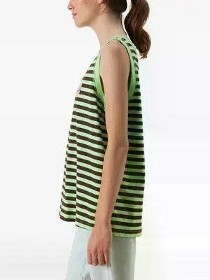 American Vintage Striped Cotton Tank Top