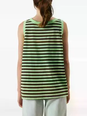 American Vintage Striped Cotton Tank Top