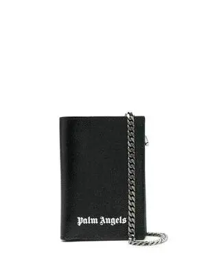 Palm Angels Chain-detail Card Holder - Black
