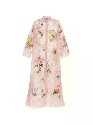 Biyan Floral-embellished Sequinned Maxi Dress - Pink