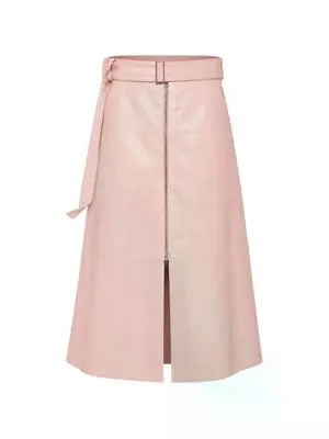 Partow Belted Panelled Midi Skirt - Pink