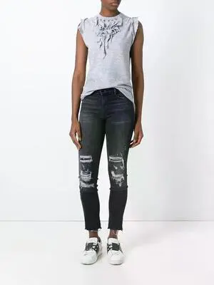 Dsquared2 Sleeveless Ruffled Neck Blouse