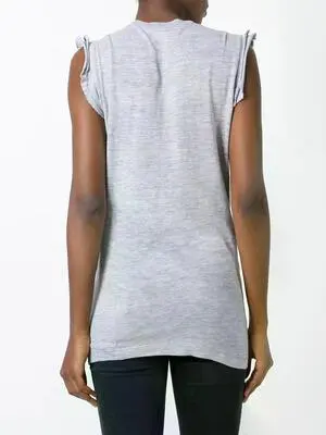 Dsquared2 Sleeveless Ruffled Neck Blouse