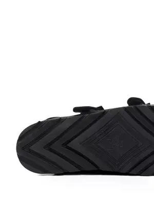 Mcm Embossed Monogram Leather Sandals