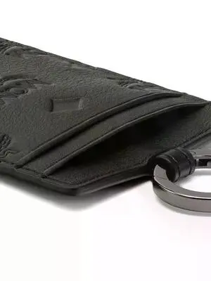 Mcm Embossed-monogram Lanyard Card Holder