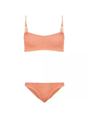 Hunza G Phoebe Crinkle-effect Bikini - Orange
