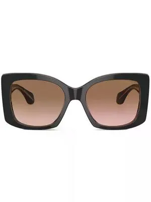 Giorgio Armani Oversized Frame Sunglasses - Black