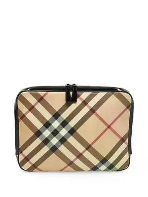 Burberry Nova Check Patent-leather Laptop Sleeve