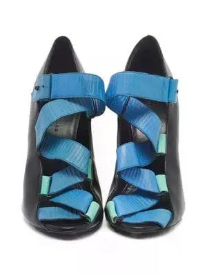Balenciaga Peep-toe Strap Pumps