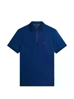 Tommy Hilfiger Air Dot Zip-fastening Polo Shirt - Blue