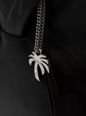 Palm Angels Logo-print Leather Backpack