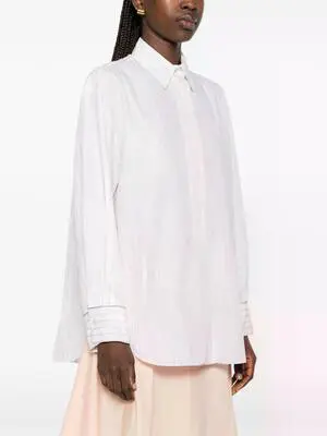 FORTE_FORTE Pinstripe Pattern Shirt