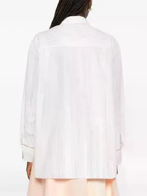 FORTE_FORTE Pinstripe Pattern Shirt