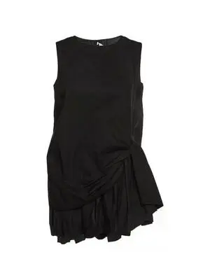 Marni Sleeveless Knot Detail Mini Dress - Black