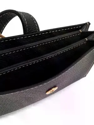 TOD'S T Timeless Pebbled-leather Wallet - Black