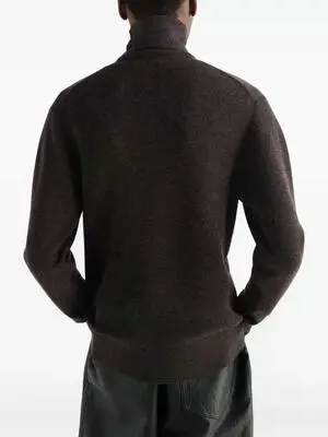 LEMAIRE Lemiare Stand-collar Sweater In Mouliné Merino Wool