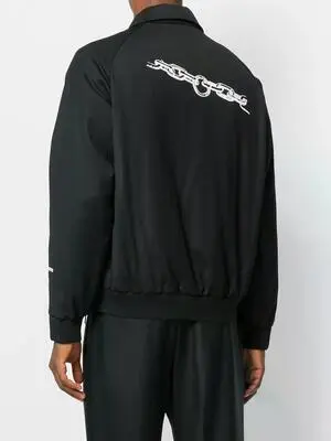 LANVIN There Is Nothing" Chain Print Bomber Jacket