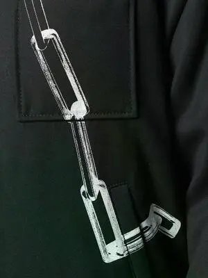 LANVIN There Is Nothing" Chain Print Bomber Jacket