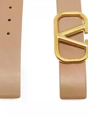 Valentino Garavani Vlogo Reversible Buckle Belt - Neutrals