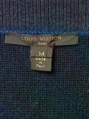 LOUIS VUITTON Faux Fur Detail Boat Neck Top