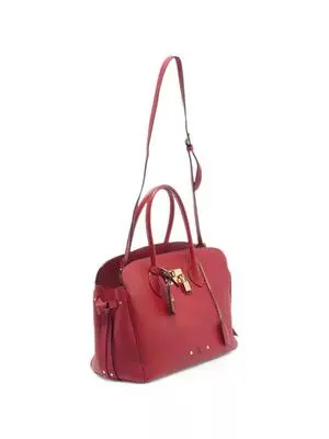 LOUIS VUITTON Milla Grained Leather Tote Bag