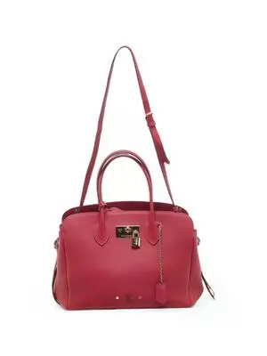 LOUIS VUITTON Milla Grained Leather Tote Bag