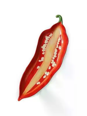 CU I SEEYOU Chilli-shaped Serving Tray - Red