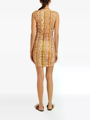 La DoubleJ Smarties Print Fluid Jersey Bandage Mini Dress