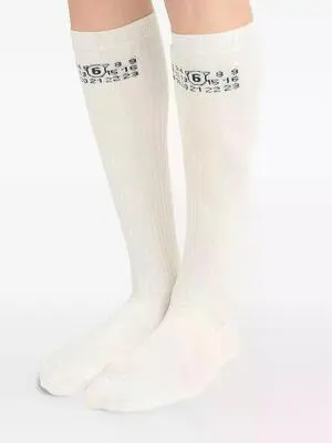 MAISON MARGIELA Ribbed Knee-high Socks