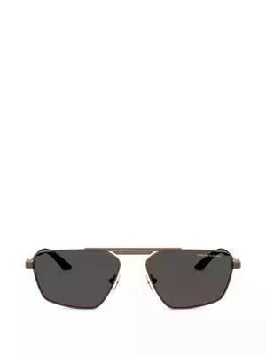 Armani Exchange Silver Tone Eyewear For Men