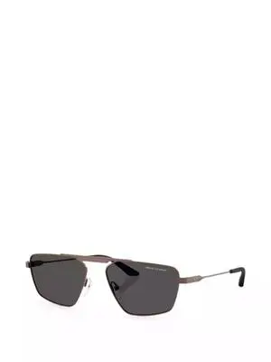 Armani Exchange Geometric-frame Double-bridge Sunglasses