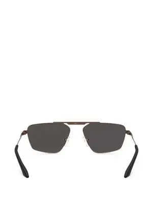 Armani Exchange Geometric-frame Double-bridge Sunglasses