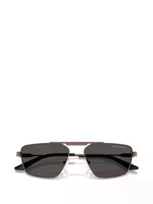 Armani Exchange Geometric-frame Double-bridge Sunglasses