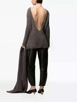 RETORI Retropi Brushed Knit Backless Mini Dress