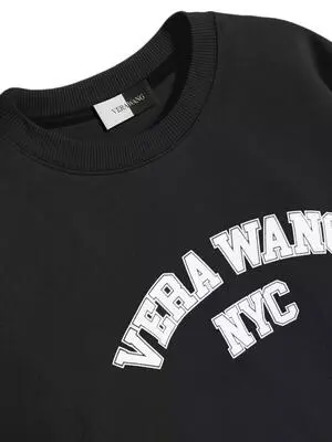Vera Wang Crew-neck Cotton Sweatshirt