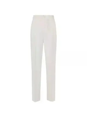 Elisabetta Franchi Belted Trousers - White