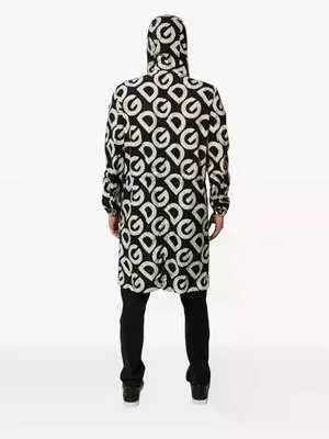Dolce & Gabbana Dg Logo Print Zip-up Hoodie Jacket