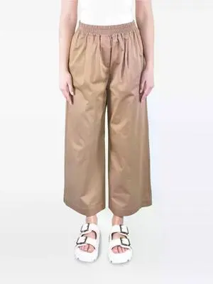 Max Mara Cropped Pleated Trousers - Neutrals