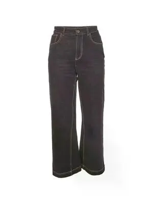 Fendi Button-up Wide-leg Jeans - Blue