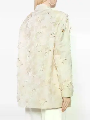 JNBY Single-breasted Floral Appliqué Blazer