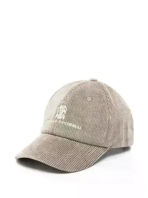 Brunello Cucinelli Brunello Cucinelli Corduroy Baseball Cap Neutrals