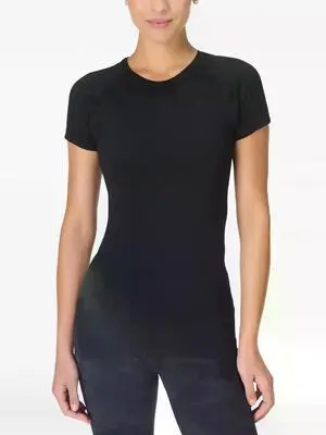 Sweaty Betty Short Sleeve T-shirt With Rear Logo Print - Black